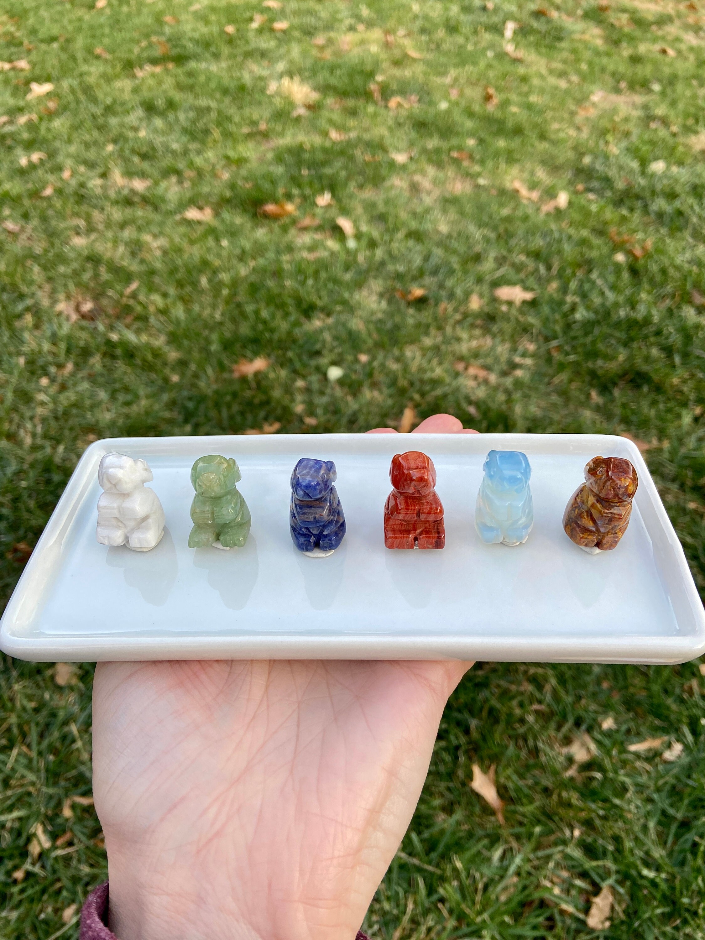 Mini Crystal Bunny Crv125 Mini Crystal Rabbit Howlite Bunny - Etsy