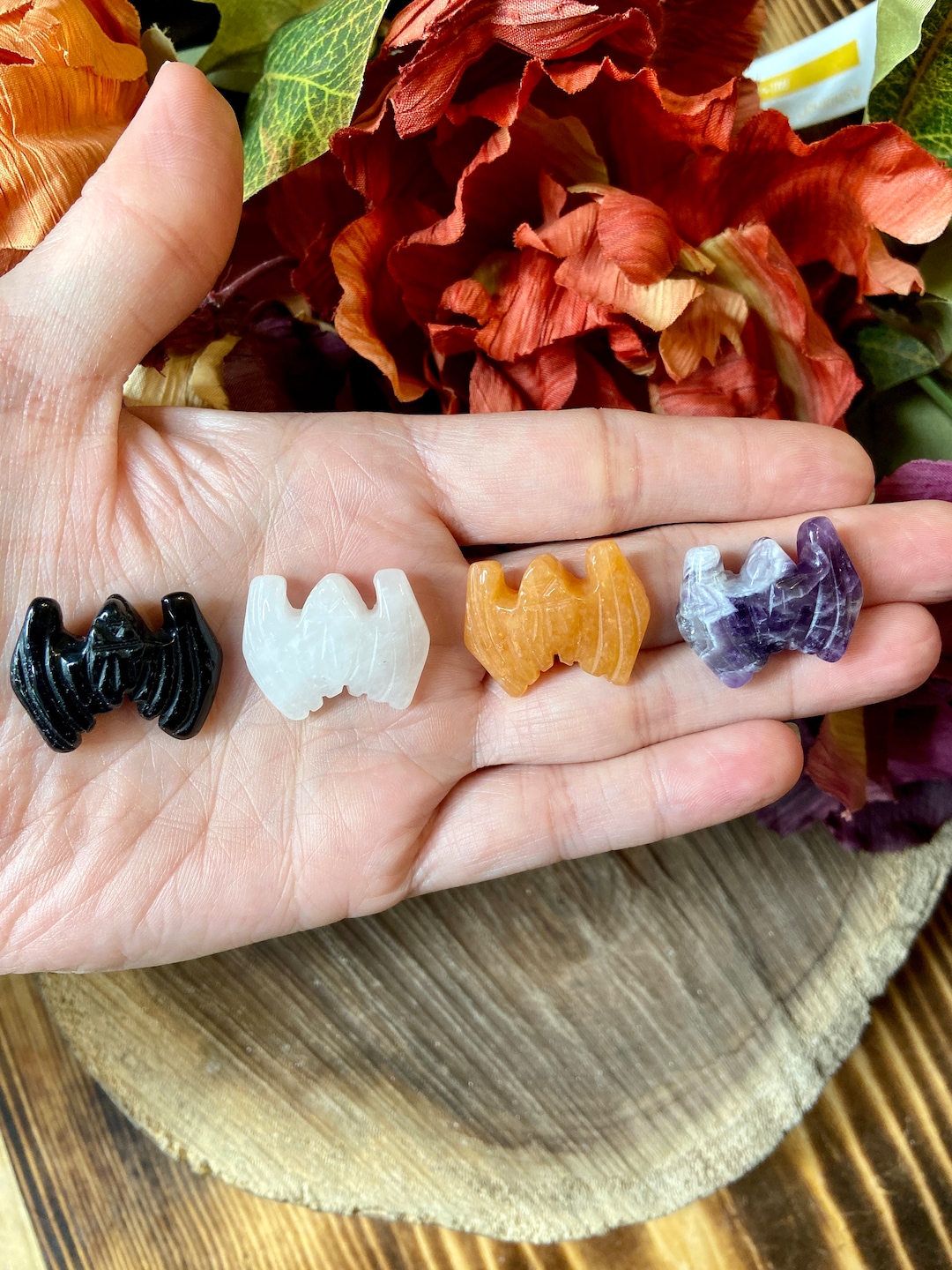 Mini Crystal Bat, Crv122, Halloween Crystal, Amethyst Bat, Orange ...