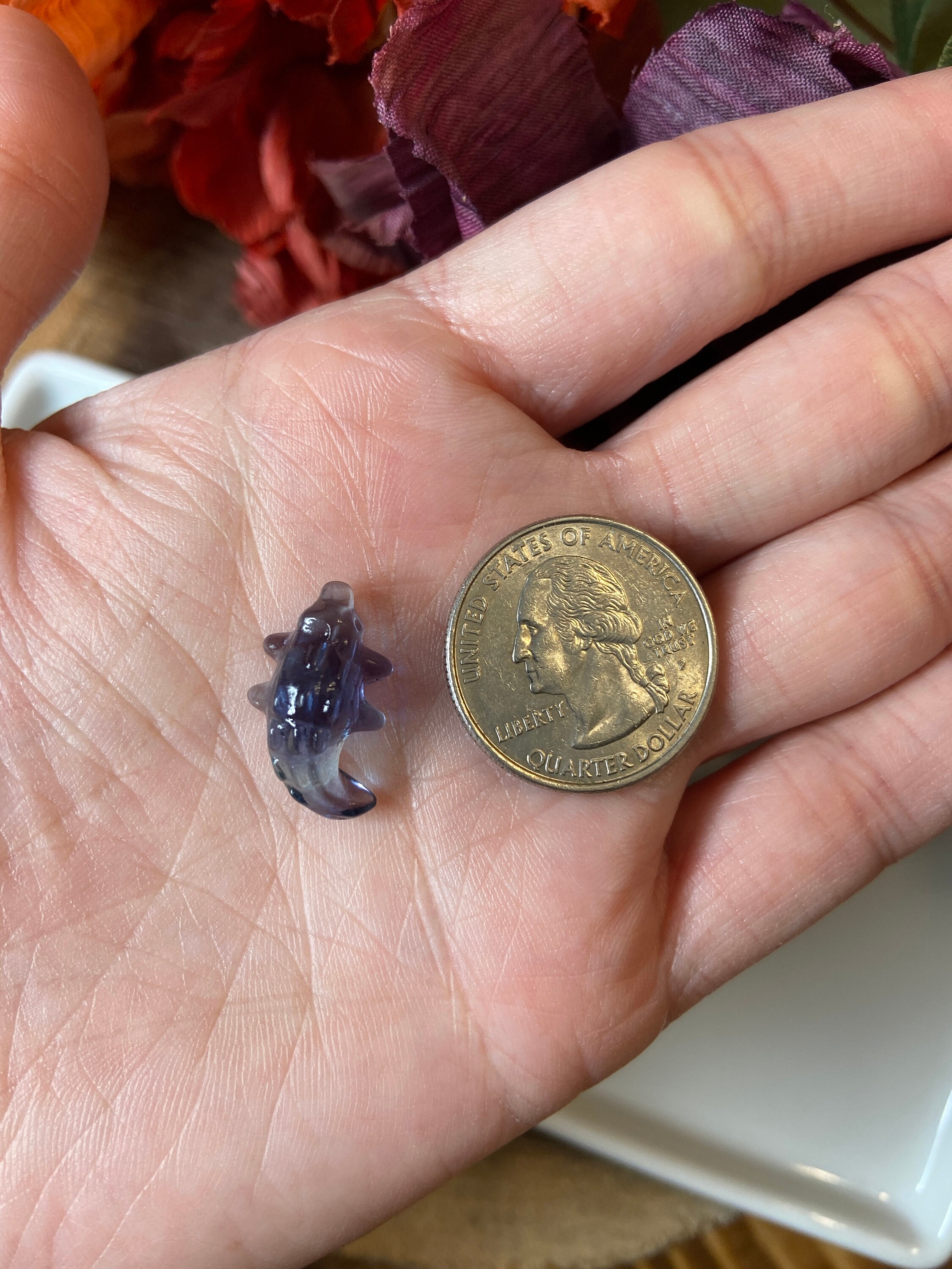 Mini Fluorite Crocodile Crv291 Crystal Alligator Tiny - Etsy