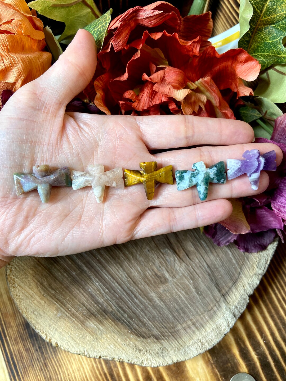 Mini Crystal Dragonfly, Crv124, Red Jasper Dragonfly, Rose Quartz ...