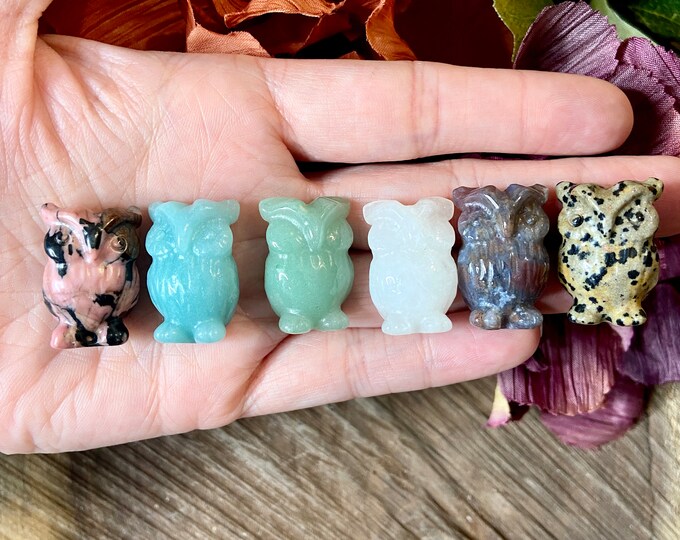 Crystal Owls Figurine - Etsy