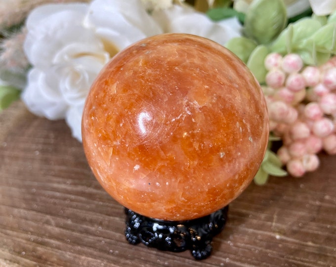 Sunstone Sphere Sph156 3 Crystal Sphere 55mm Golden - Etsy