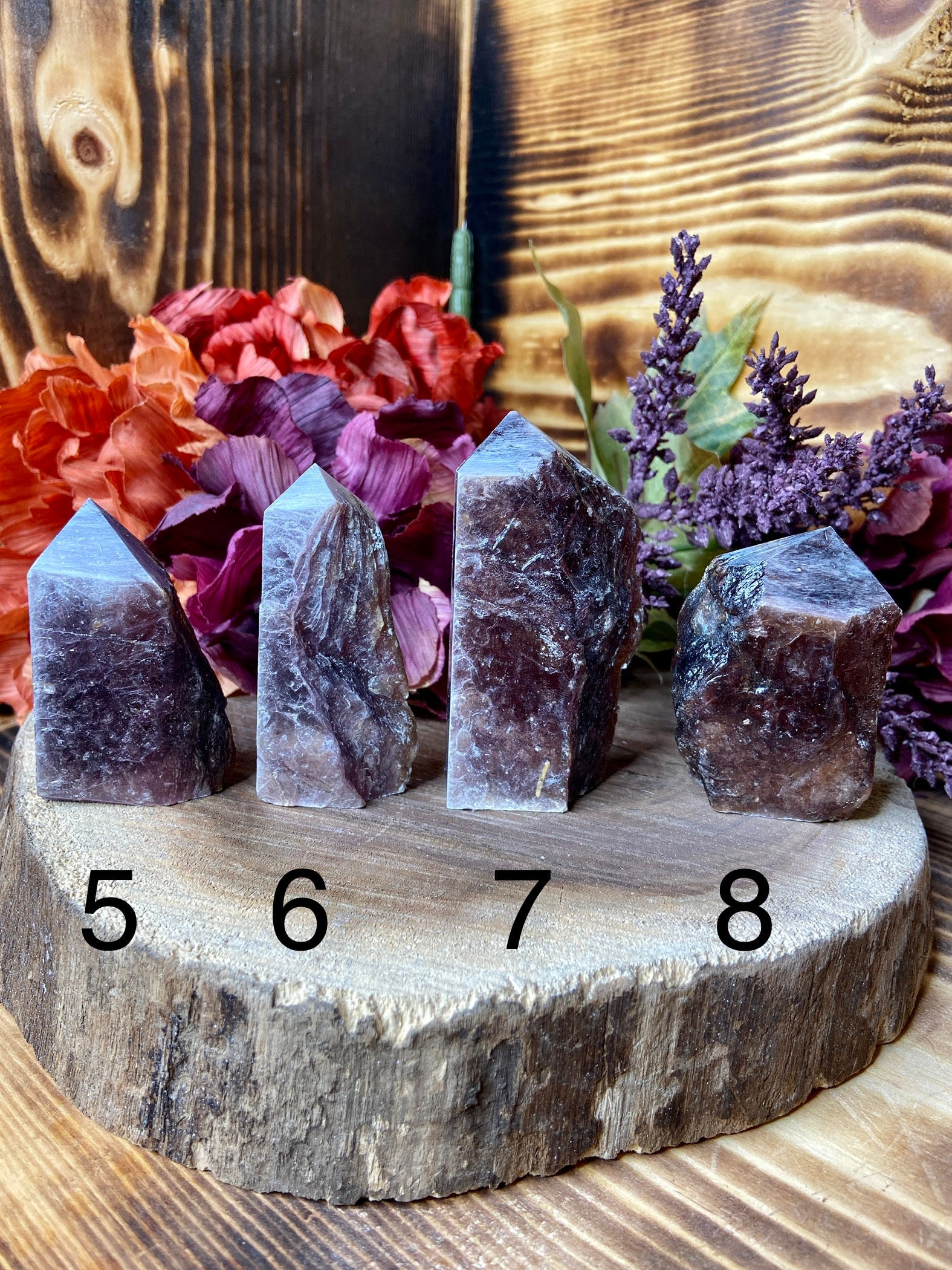 Raw Purple Mica Tower Twr284 Purple Mica Point Crystal - Etsy