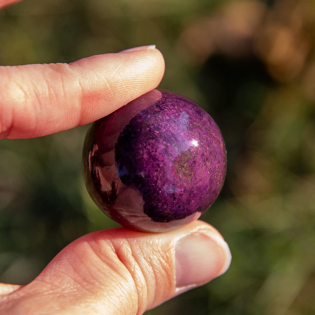 Purpurite Sphere, Sph109, 28mm Sphere, Mini Crystal Sphere - Etsy