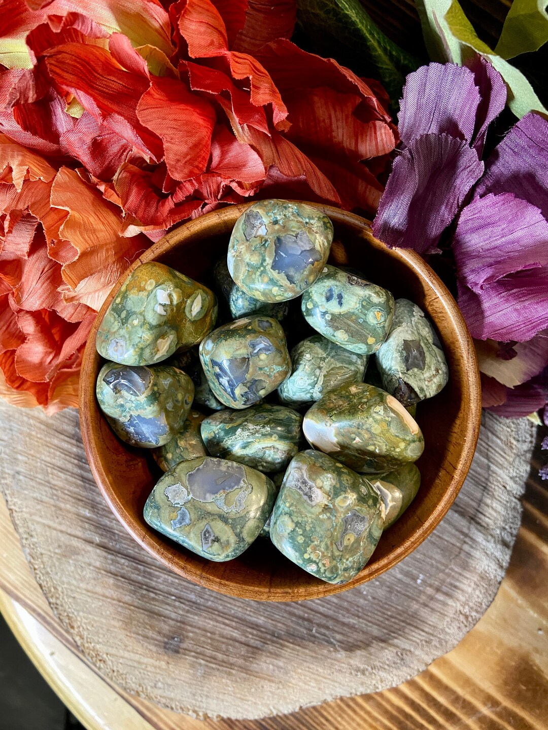 Rhyolite Tumble, Tmb138, Tumbled Rhyolite, Crystal Tumbles, Rainforest ...