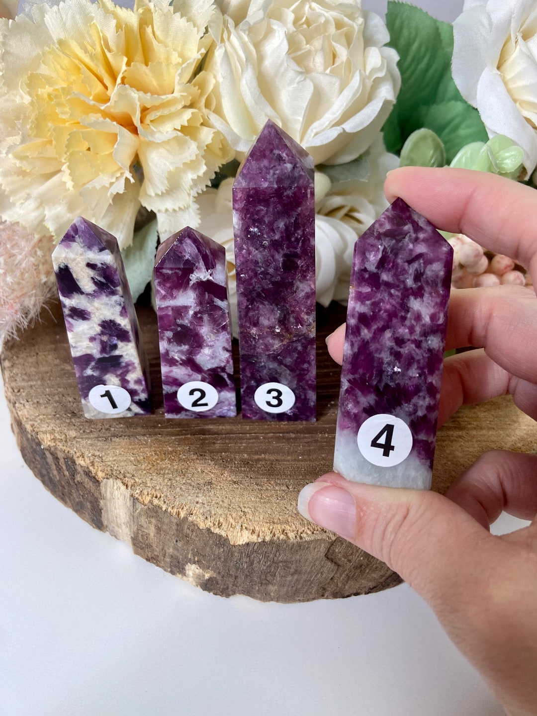 Purple Mica Tower, Twr328, Purple Mica Point, Crystal Tower - Etsy