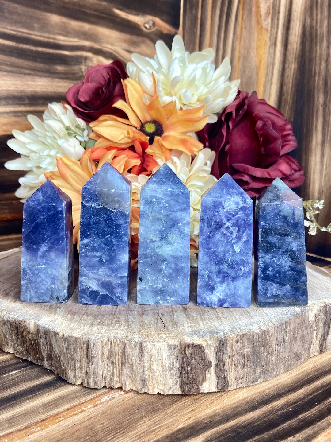 Blue Unicorn Tower, Twr157, Blue Mica Tower, Blue Muscovite Point, Blue ...