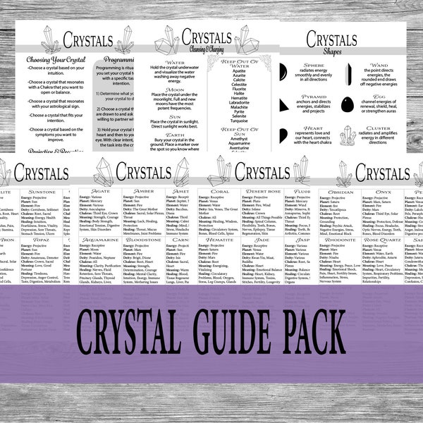 Crystal Guide - Etsy