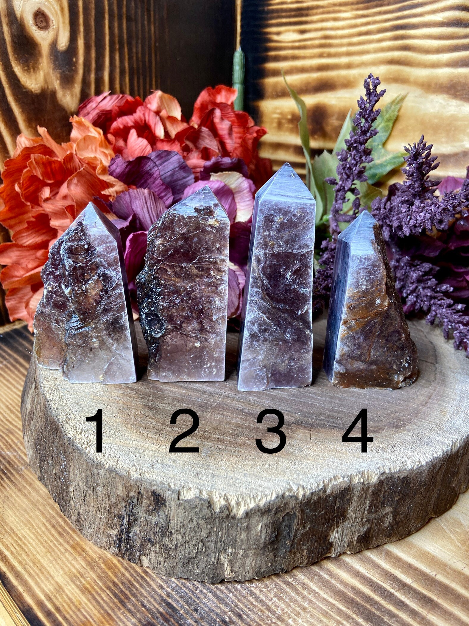 Raw Purple Mica Tower, Twr284, Purple Mica Point, Crystal Tower - Etsy