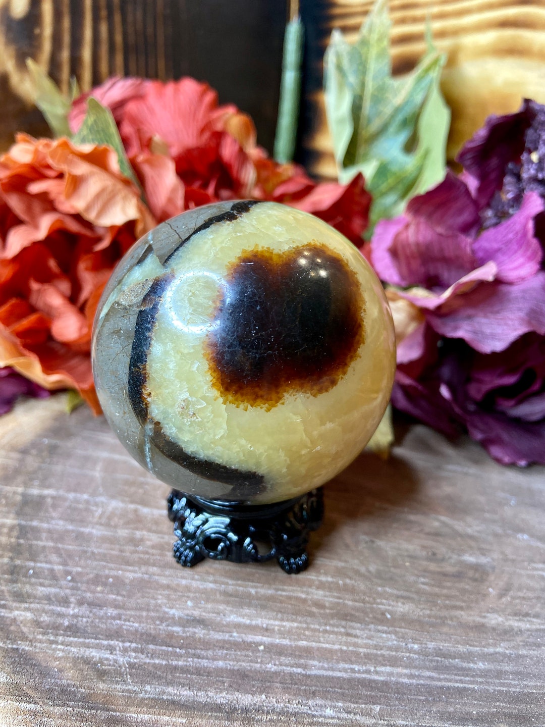 Septarian Sphere, 63mm, Sph119, #3, Crystal Sphere, Septarium Sphere - Etsy