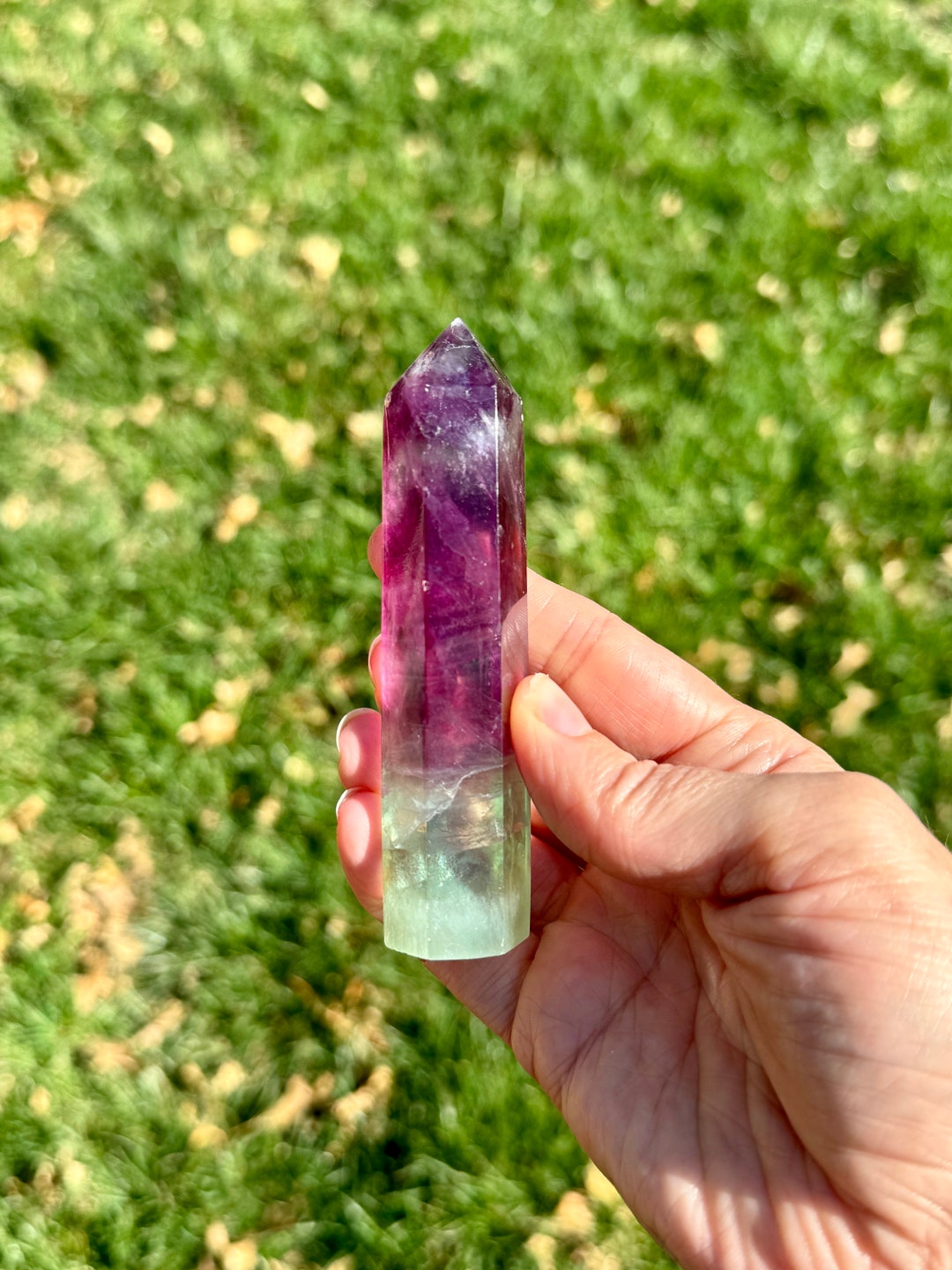 Watermelon Fluorite Tower, High Quality Crystal Point, Crystal Tower ...
