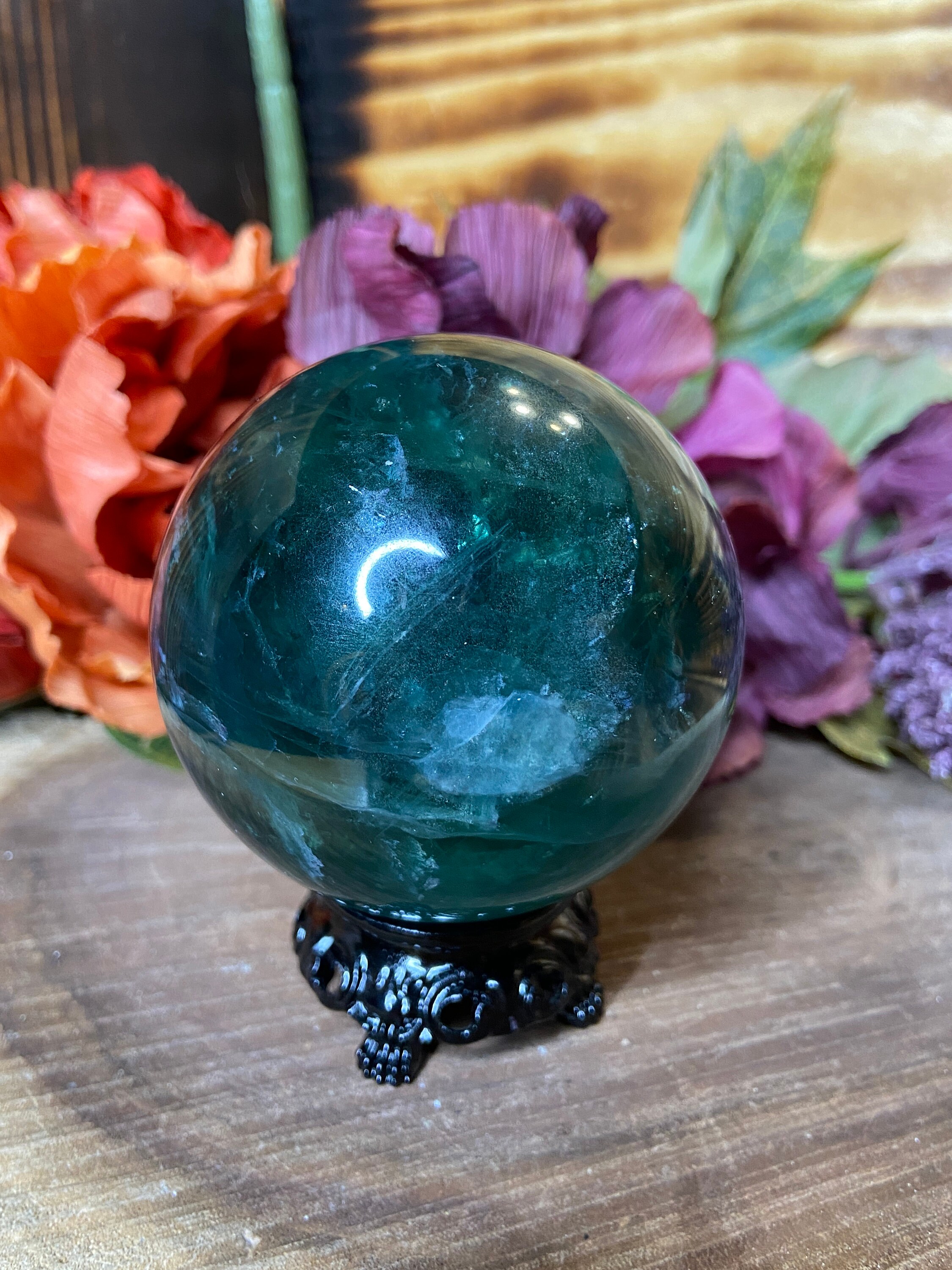 Fluorite Sphere Sph133 13 Crystal Sphere 65mm Green - Etsy