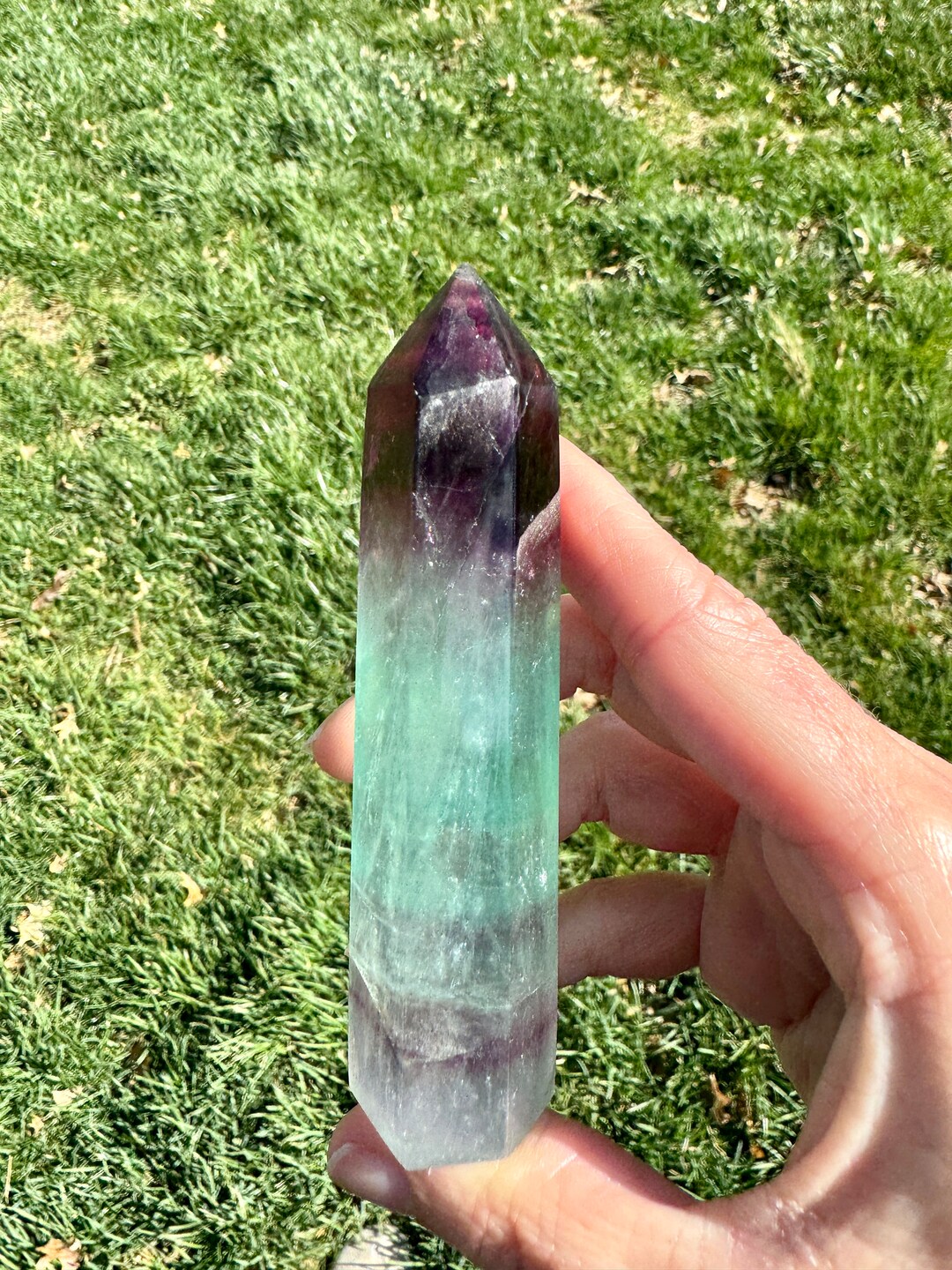 Watermelon Fluorite Tower, High Quality Crystal Point, Crystal Tower ...