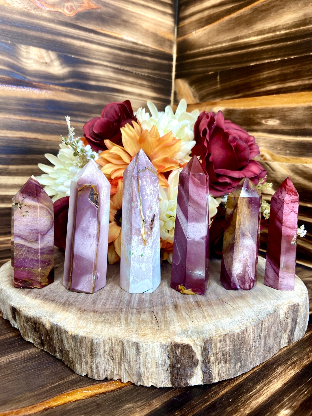 Mookaite Tower, Twr216, Purple Mookaite Point, Yellow Mookaite, Red ...