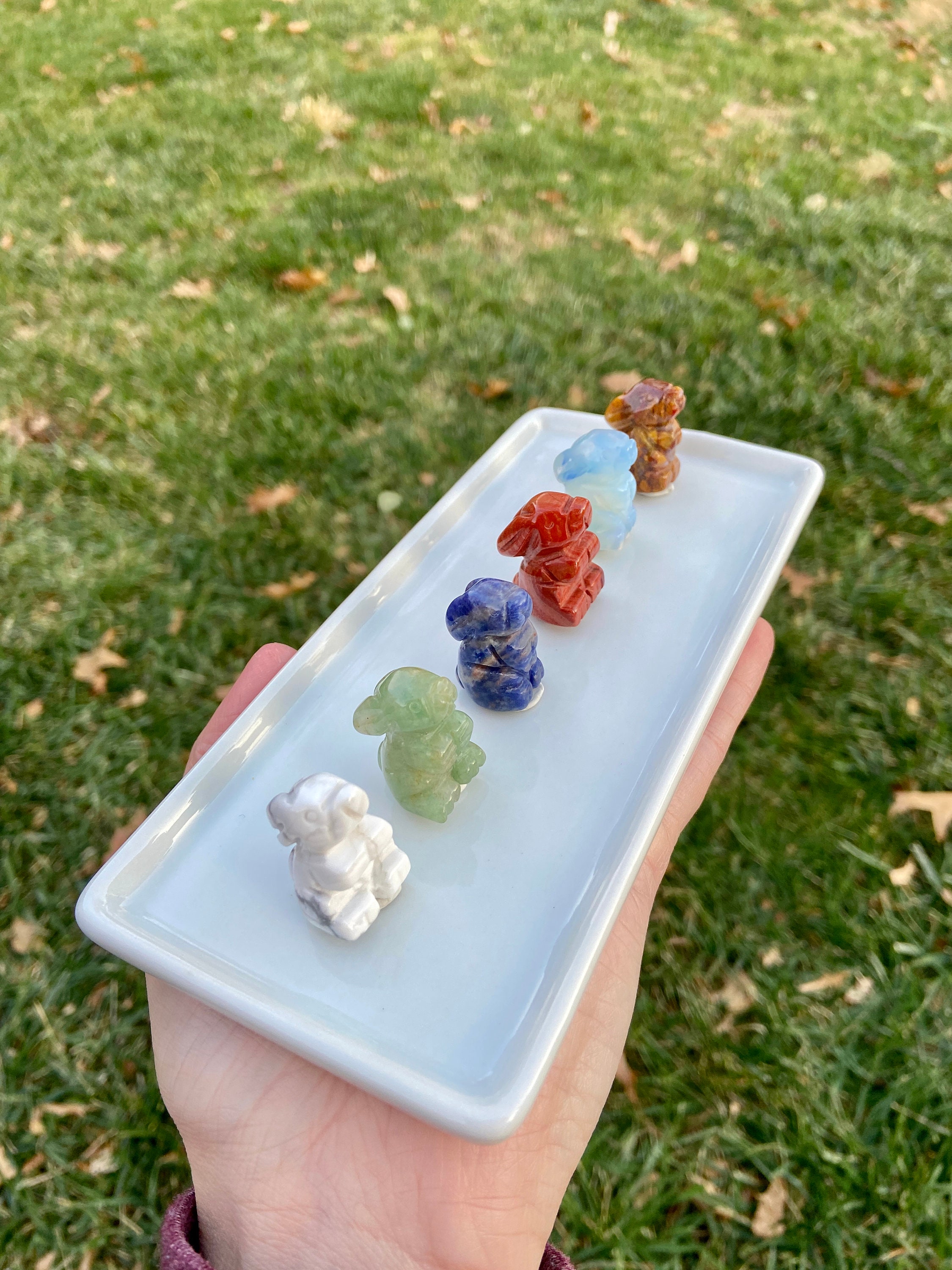 Mini Crystal Bunny Crv125 Mini Crystal Rabbit Howlite Bunny - Etsy