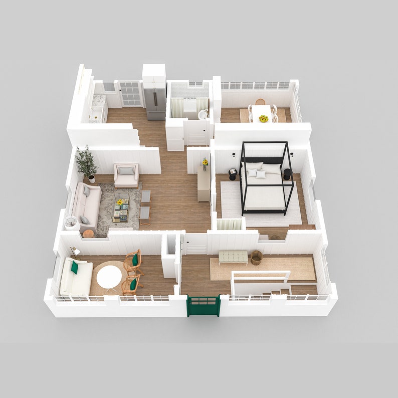 Realistic High Quality 3d Floor Plan Interior Design Ideas Custom ...