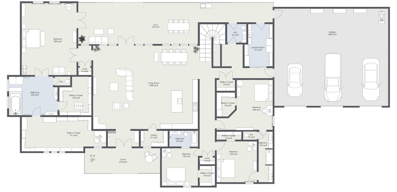 Custom 2D Furniture Floor Plan – Virtual Interior Design - Etsy