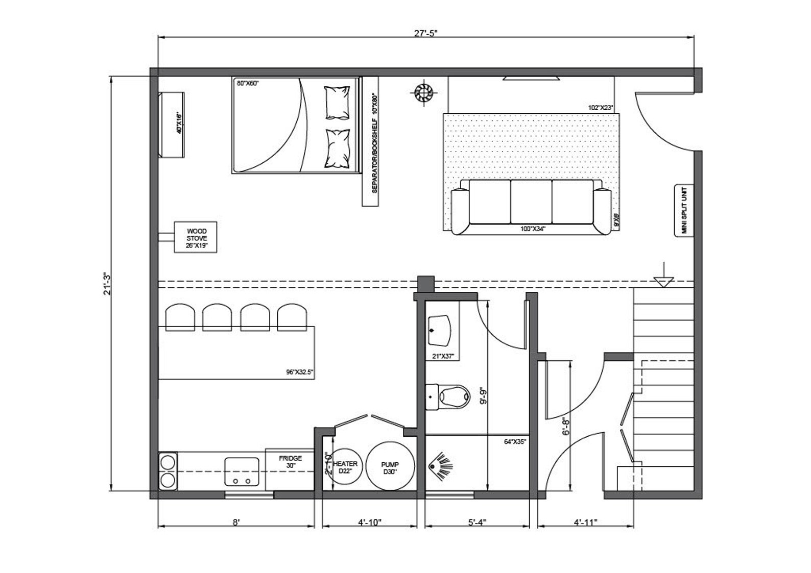 Custom Detailed 2D Floor Plan - Virtual Interior Design - Architectural ...