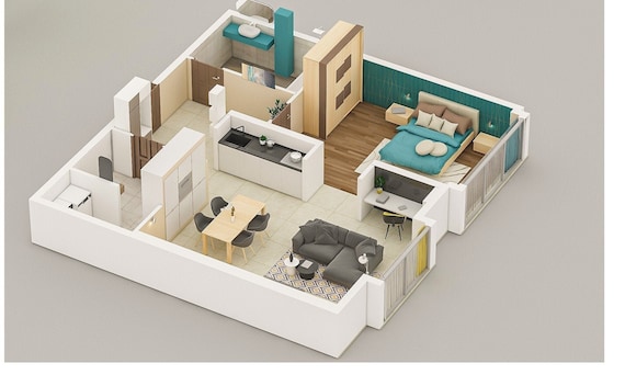 Realistic High Quality 3d Floor Plan Interior Design Ideas | Etsy