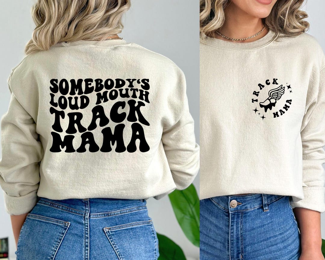 Track Mom Sweatshirt, Track Mama Mom Shirt, Game Day Sweatshirt, Track ...