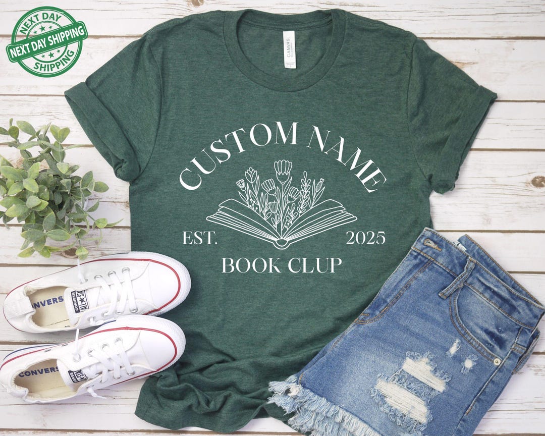 Personalized Book Club Shirt, Custom Book Club Name T-shirt, Custom ...