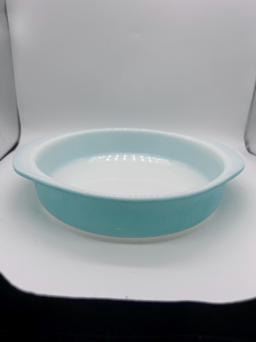 Pyrex 221 Turquoise Milk Glass 8" Cake Pan - Etsy