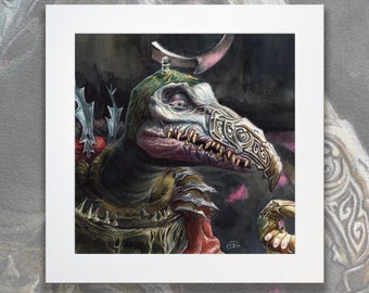 Limited Print of My Pastel Drawing of Skekso Skeksis From the Dark ...