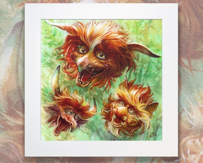 Fireys Art Print - Labyrinth Watercolor Artwork - the Fire Gang Art ...
