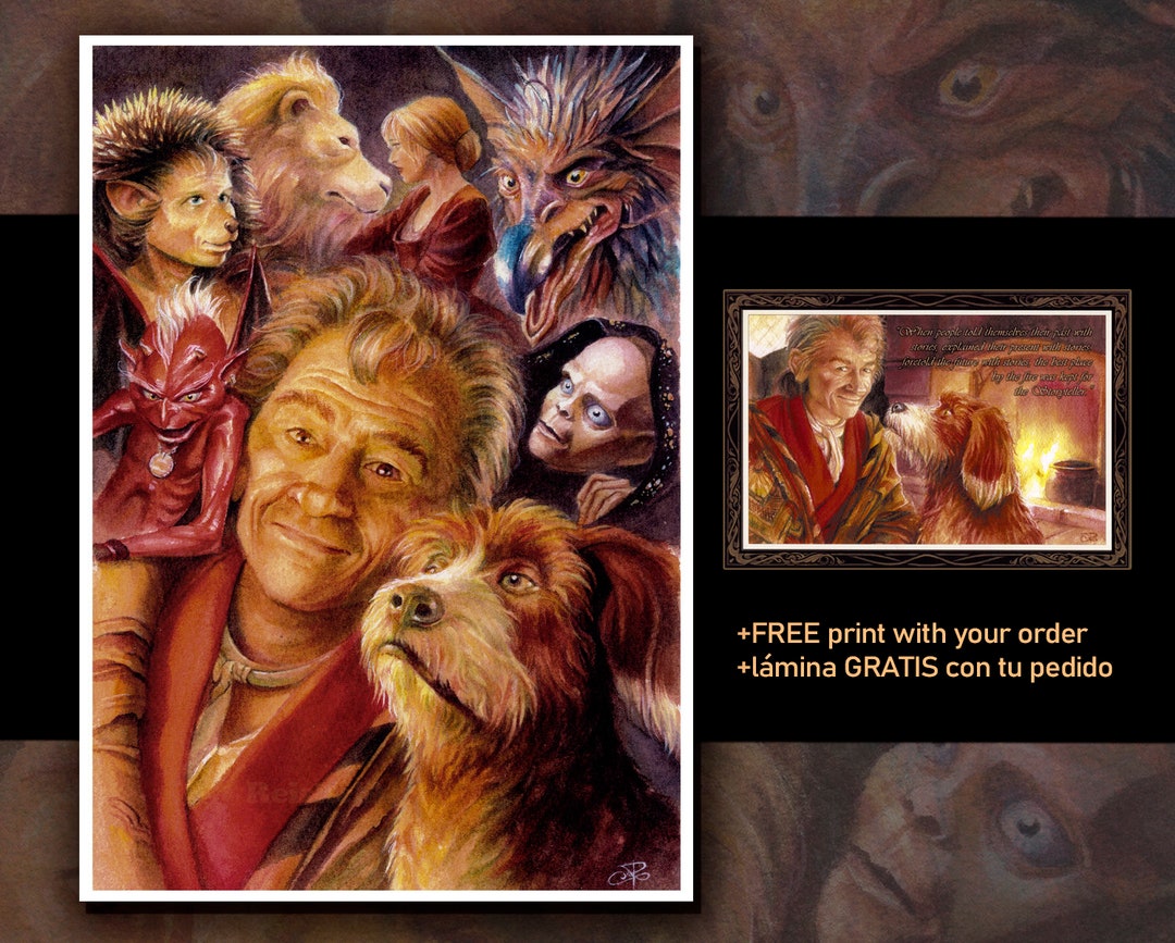 The Storyteller Tales Print- the Storyteller Tales Watercolour Painting ...