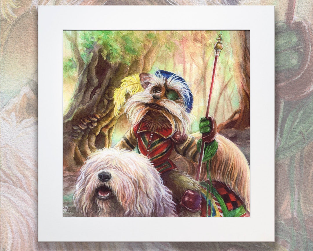 Sir Didymus Art Print - Sir Didymus and Ambrosius Watercolor Print ...
