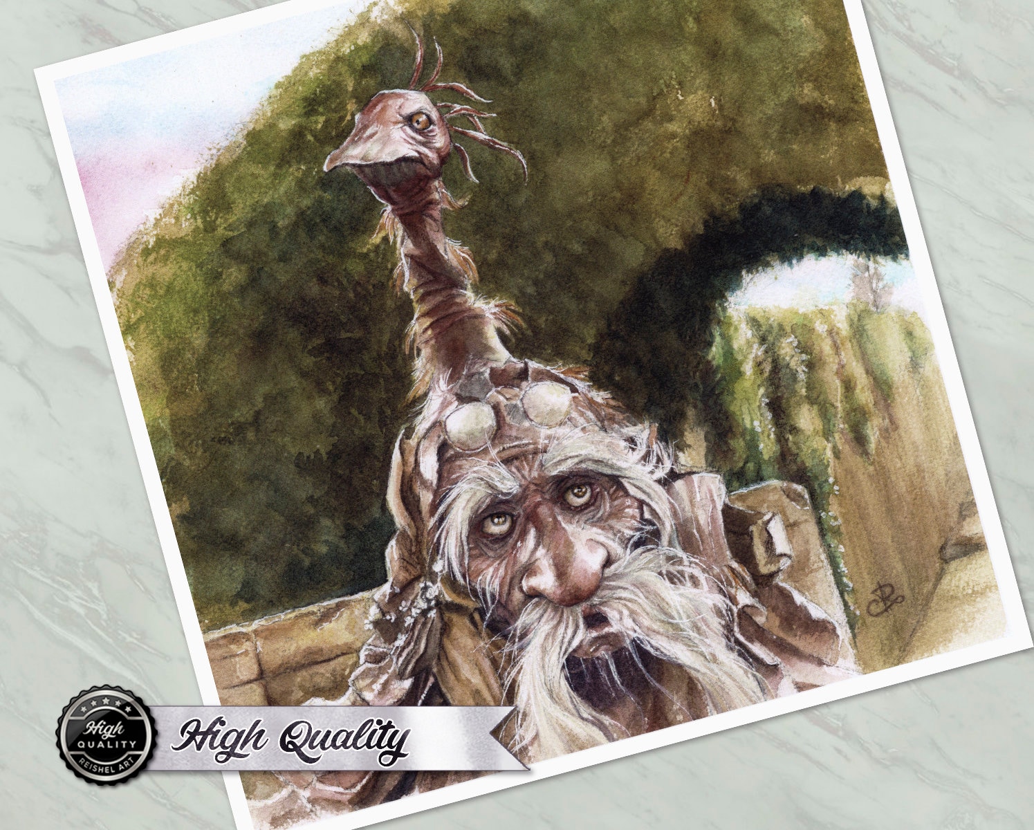 Labyrinth Wiseman Print Labyrinth - Etsy Israel