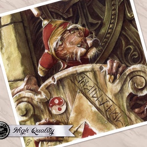 Alph Labyrinth Print - the Four Guards - Labyrinth Print - Etsy