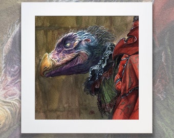 Limited Print of My Pastel Drawing of Skekso Skeksis From the Dark ...