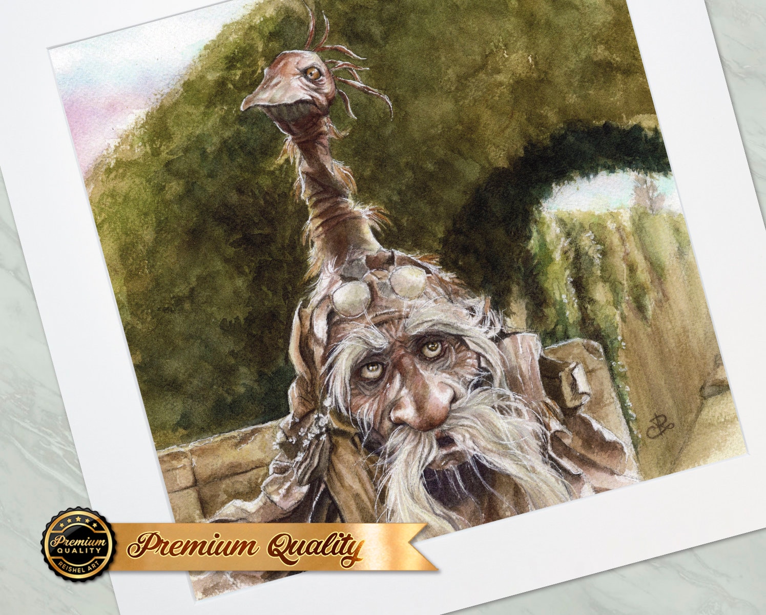 Labyrinth Wiseman Print Labyrinth - Etsy Israel