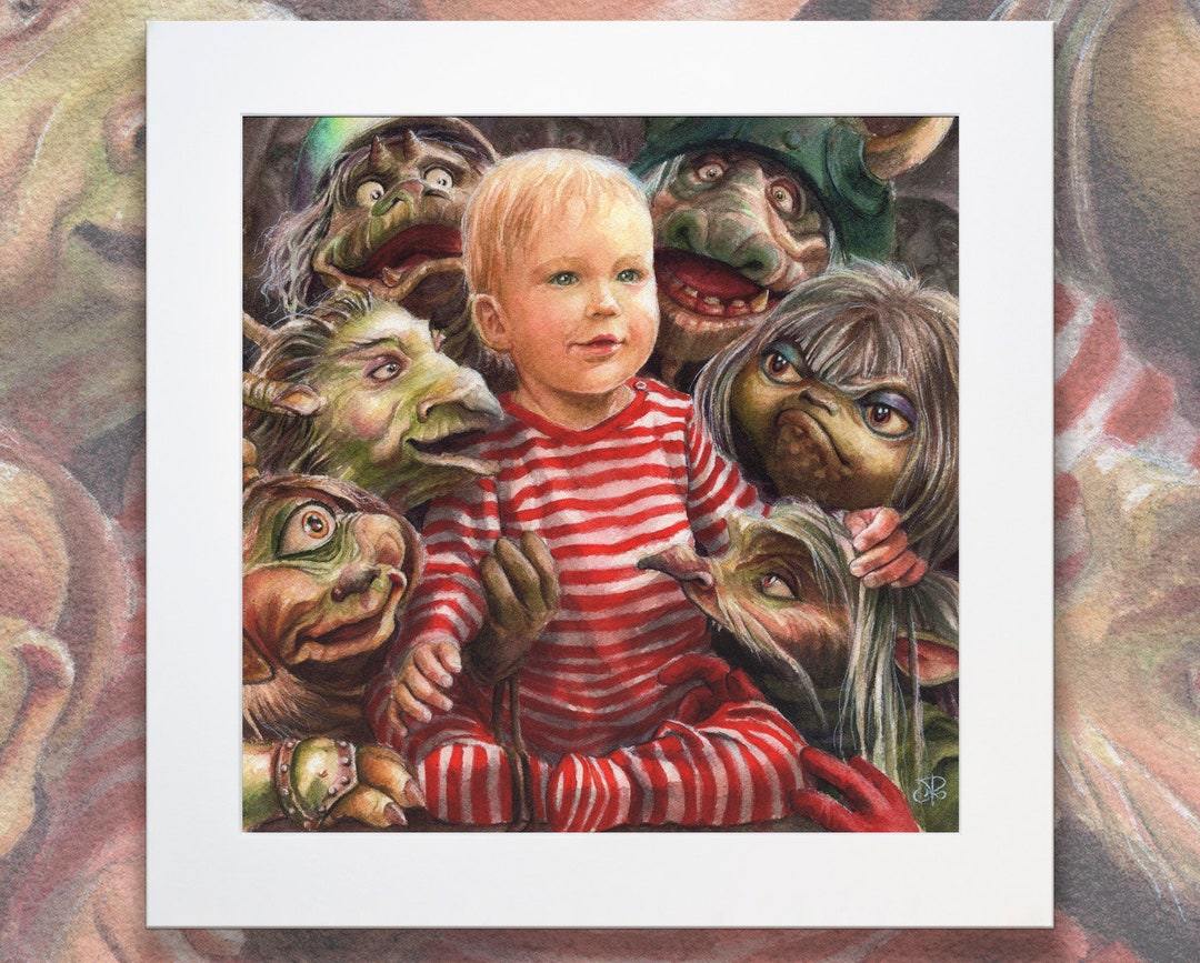 Toby Labyrinth With Goblins - Toby Labyrinth Art Print - Etsy