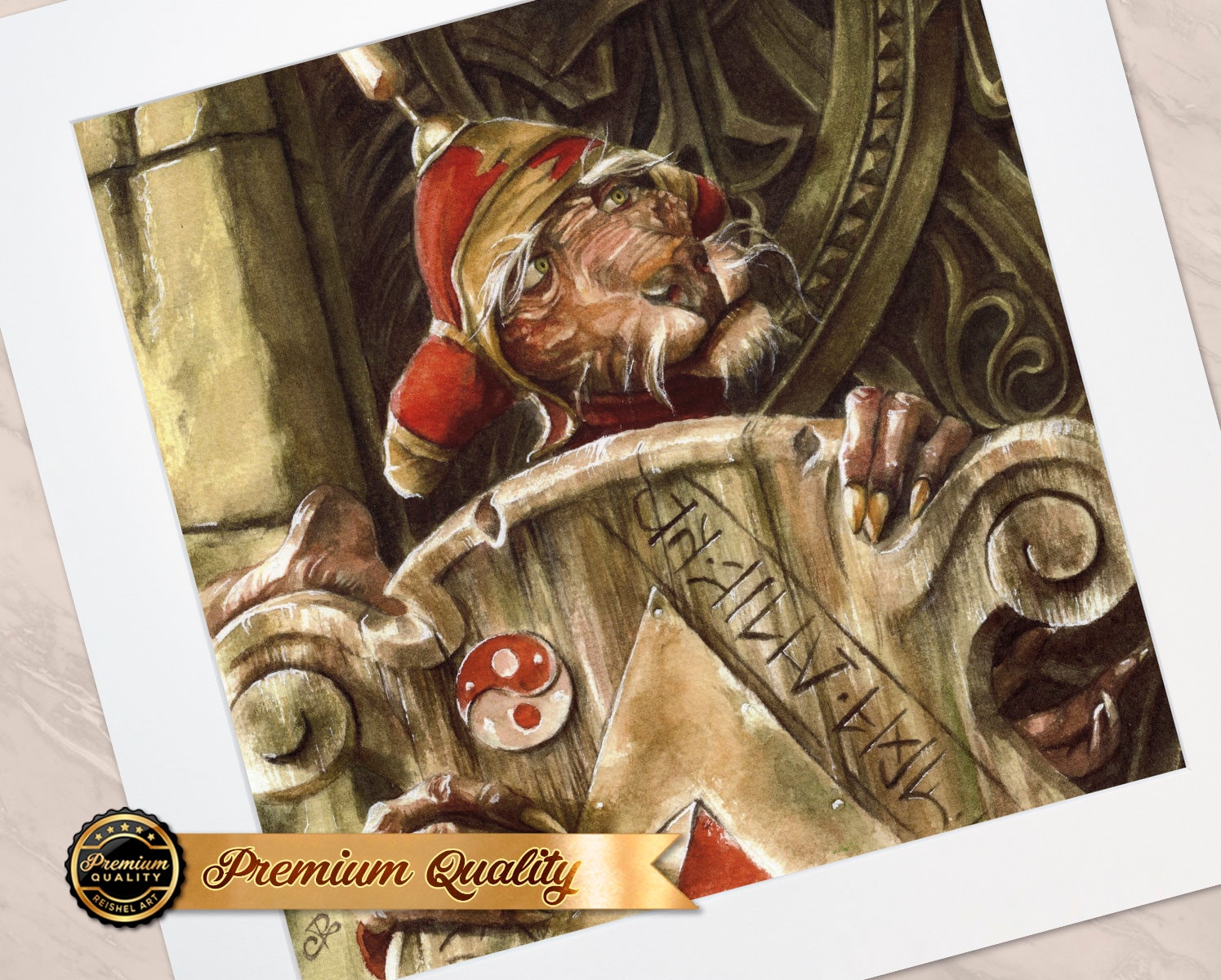 Alph labyrinth print the four guards labyrinth print | Etsy