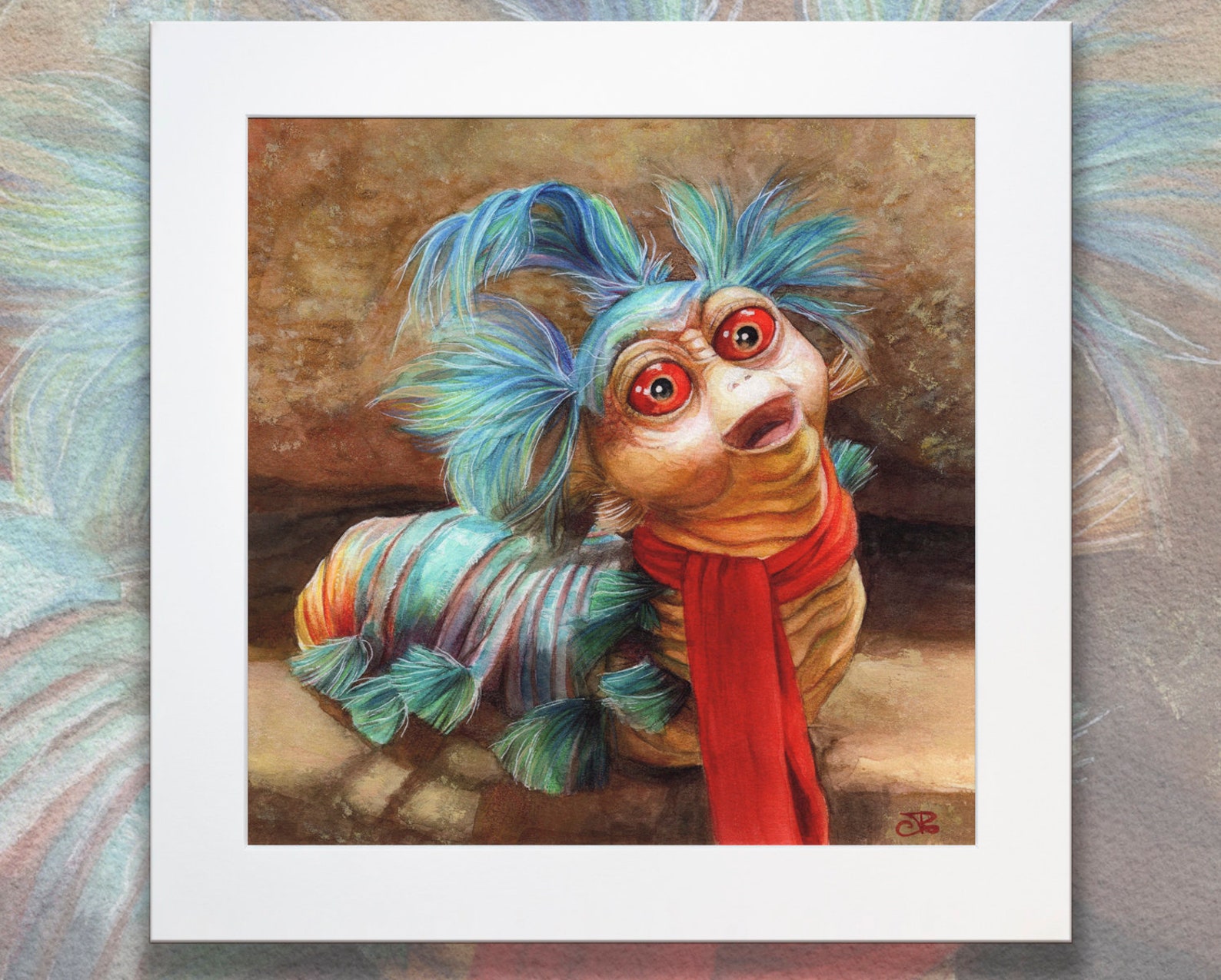Labyrinth Worm Print Ello Worm Labyrinth - Etsy