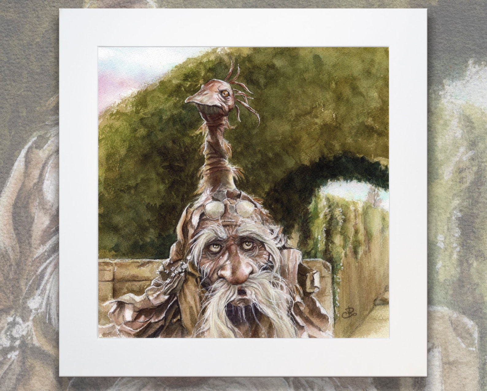 Labyrinth Wiseman Print Labyrinth - Etsy