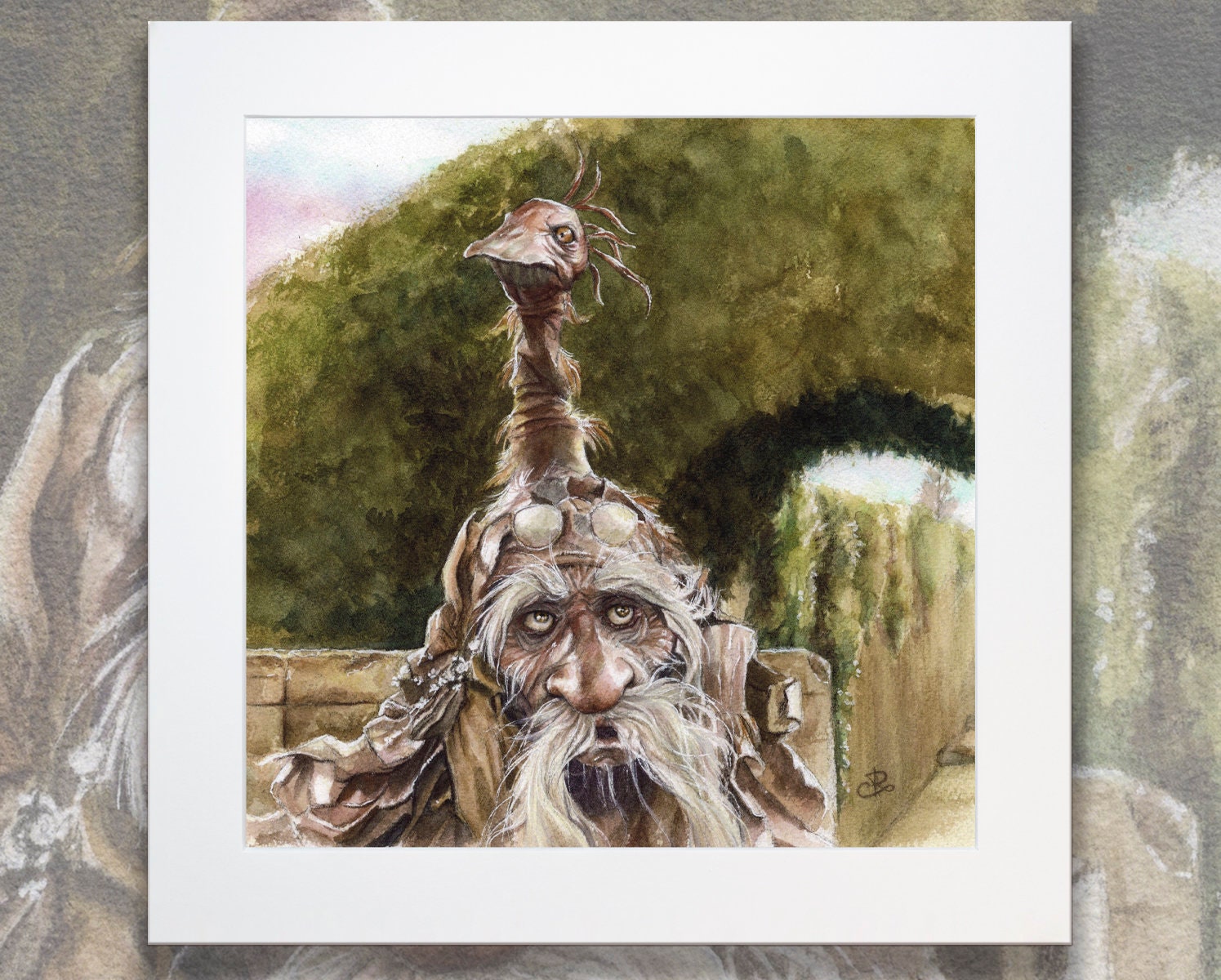 Labyrinth Wiseman Print Labyrinth - Etsy Israel