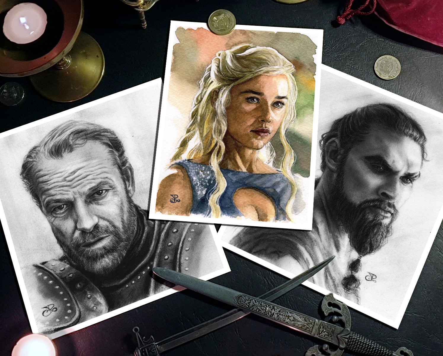 Daenerys And Jorah Fan Art