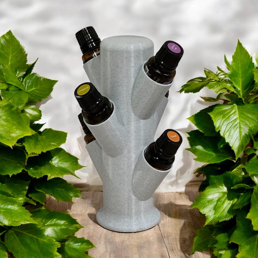 3d-printed Essential Oil Display Stand Made of PLA • Column Design for ...