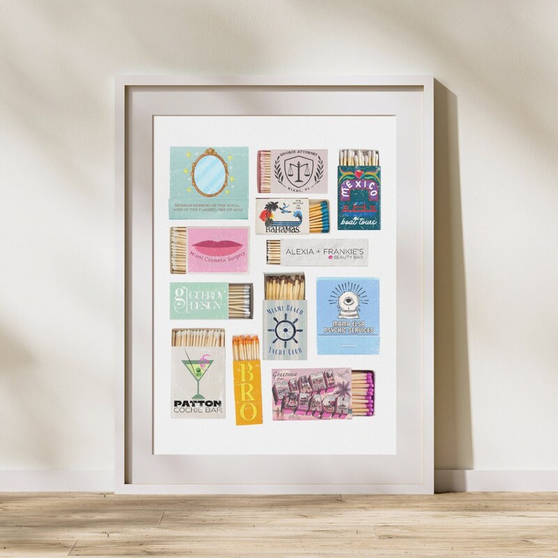 Matchbook Miami - Etsy UK