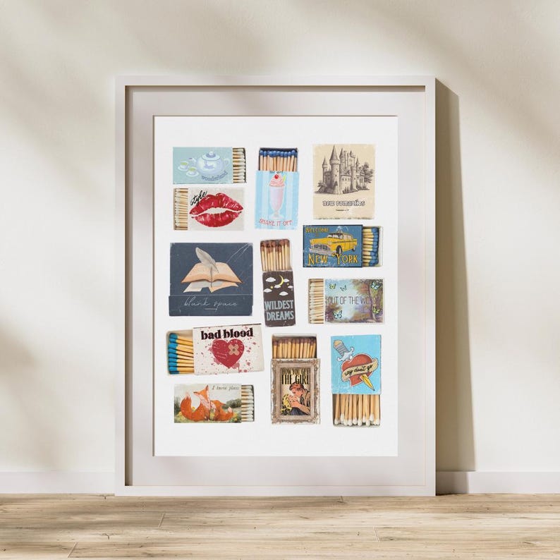 1989 Album Matchbox Print Taylor Swift Wall Art 1989 Print Aesthetic ...