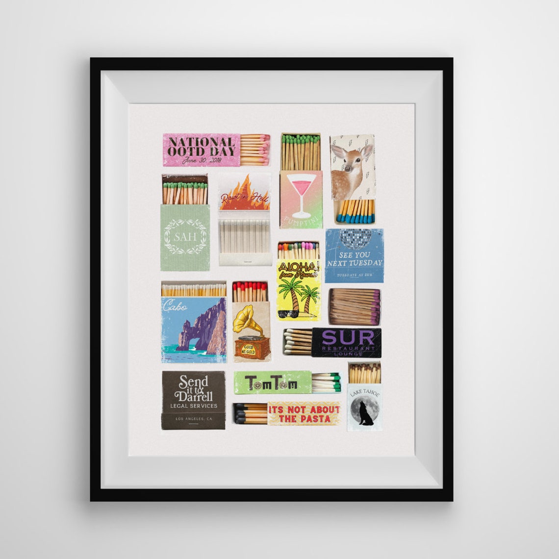 Vanderpump Rules Matchbox Print | Aesthetic Matchbook Poster | Trendy ...