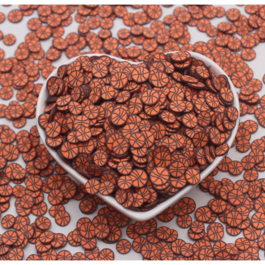 Basketball Clay Slice Sprinkles - Etsy