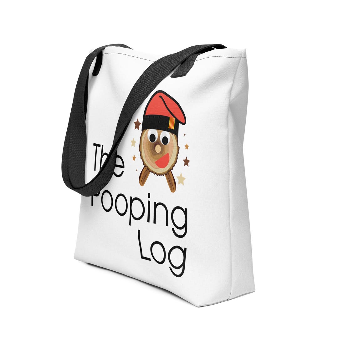 The Pooping Log Tote Bag - Etsy