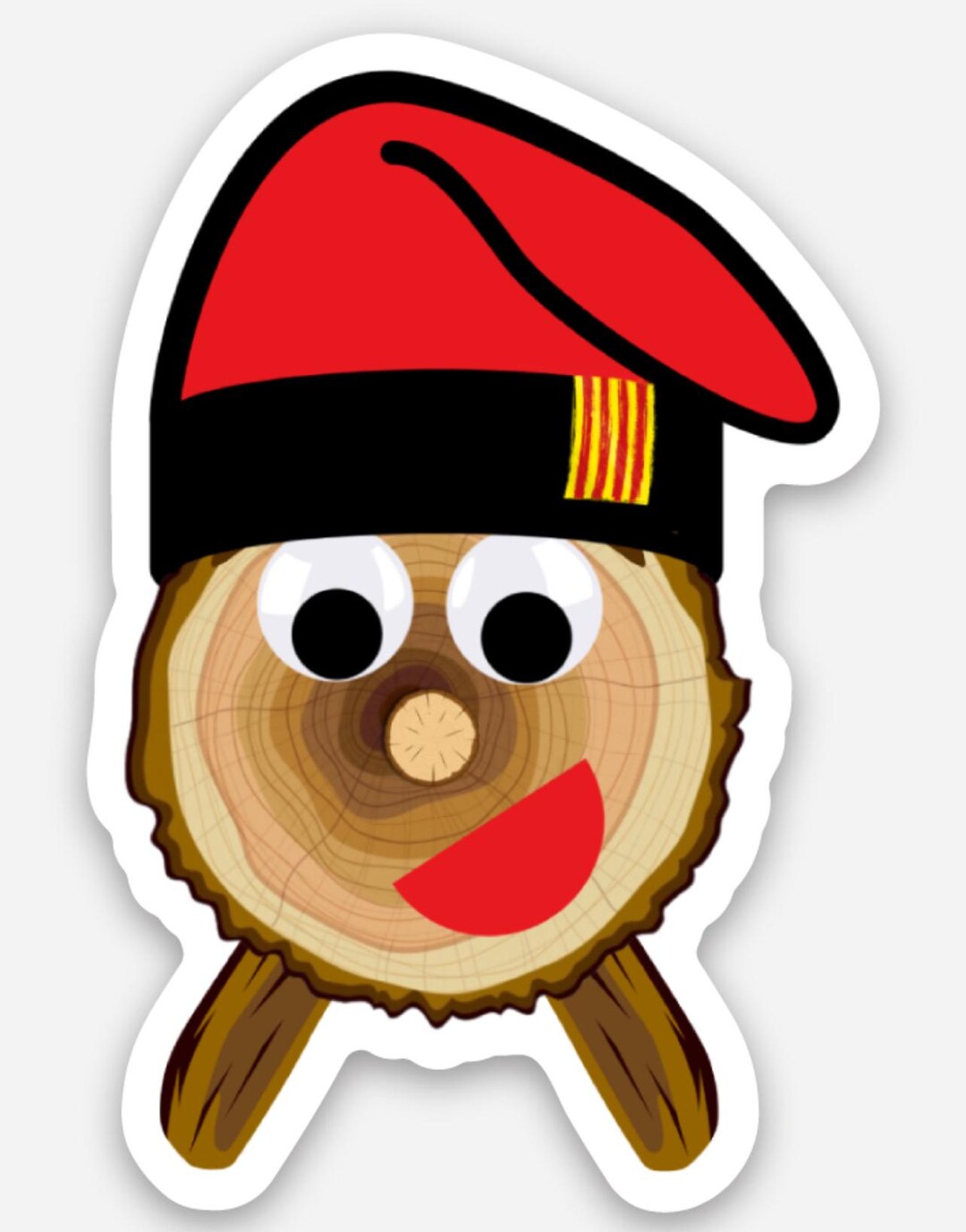 The Pooping Log Magnet * Tio De Nadal * Cagatio - Etsy