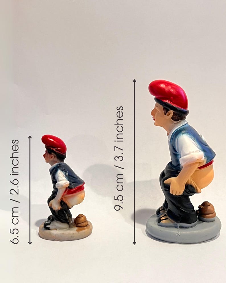 Resin Caganer Figurine: Catalan Nativity Christmas Decor - Etsy