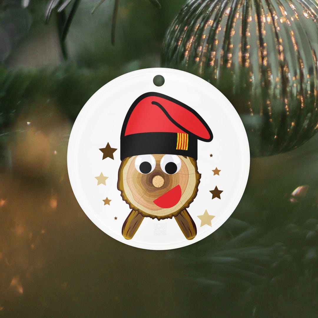 The Pooping Log Acrylic Ornament - Etsy