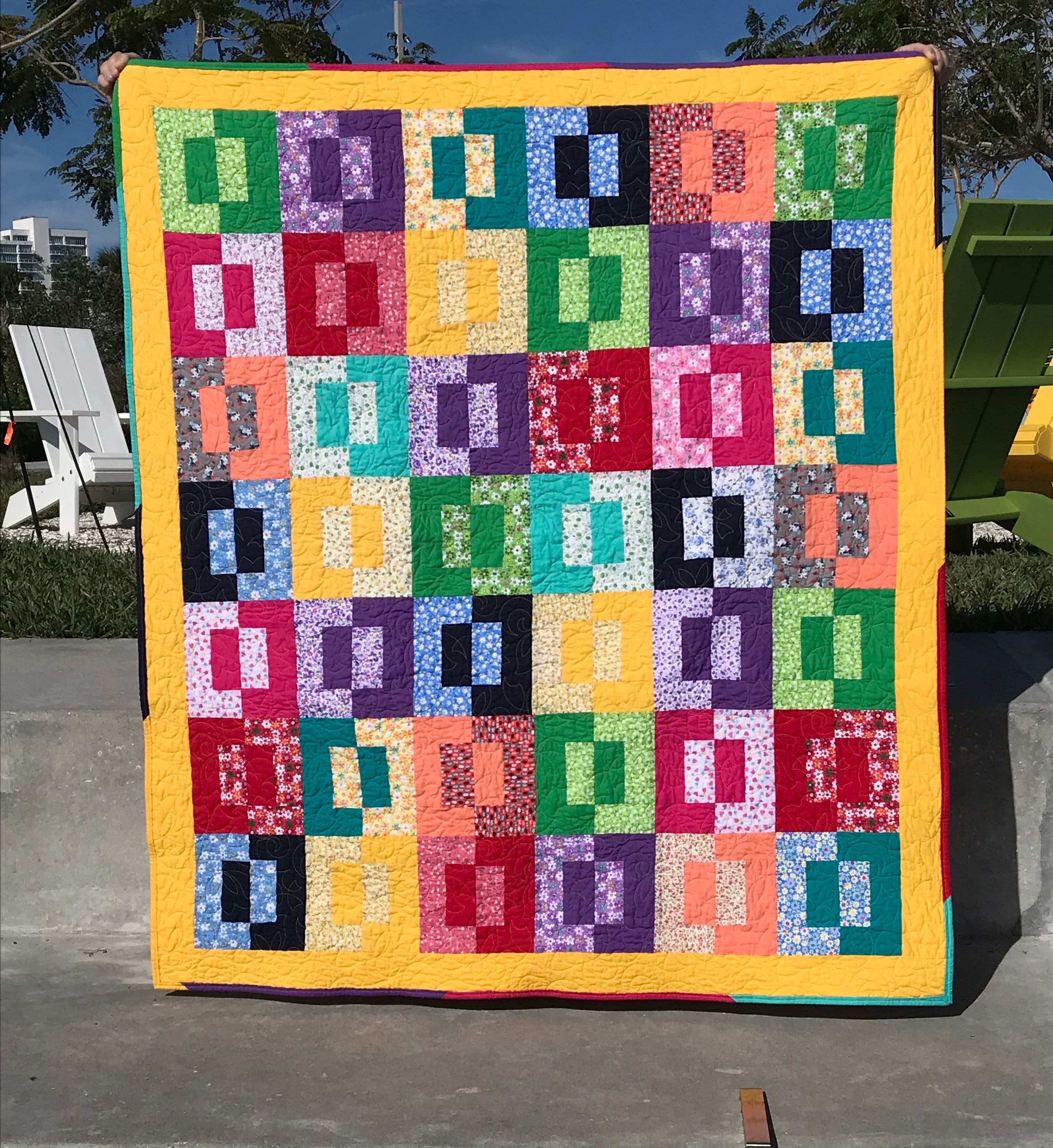 Colorful Puzzle Box Handmade Quilt - Etsy